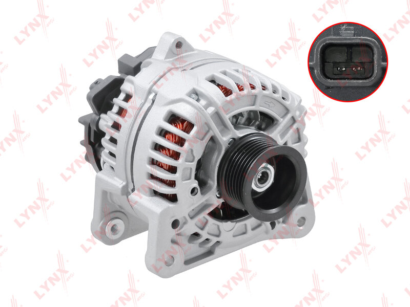 Генератор LYNXauto EA-1187. Для RENAULT Clio III-IV 1.2 09-16 / Koleos 2.5 08-16 / Modus/Grand Modus 1.2 04-12 / Twingo 1.2 07-14 / Wind 1.2 10-13