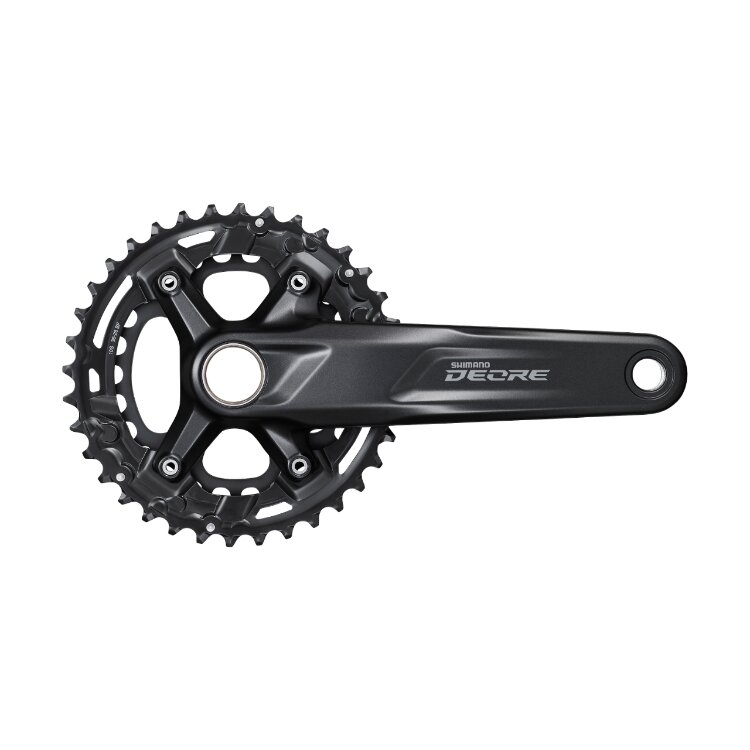 Система шатунов 2ск. 36T Shimano Deore M4100-B2, 170мм, 36/26T, инт. вал, цв. черн, для 10ск.