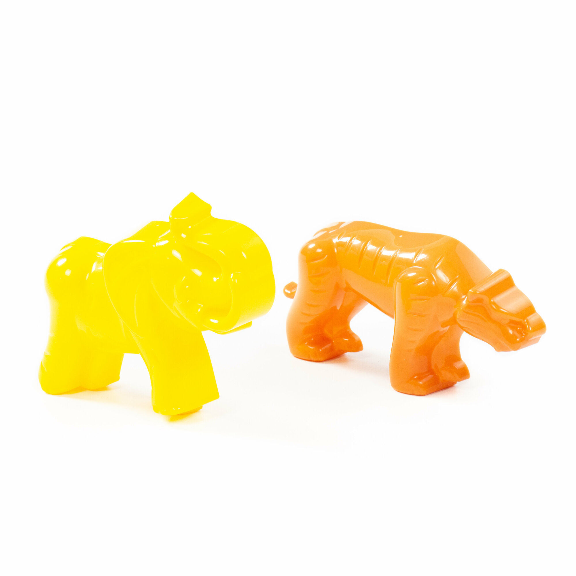 Формочки Coloma Y Pastor "Тигр и Мамонт", пластик, для песочницы, 1-3 и 3-5 лет