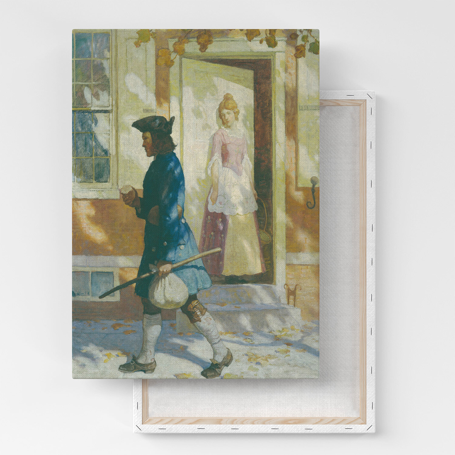 Картина на холсте, репродукция / Ньюэлл Конверс Уайет - Franklin Arrival / Размер 60 x 80 см