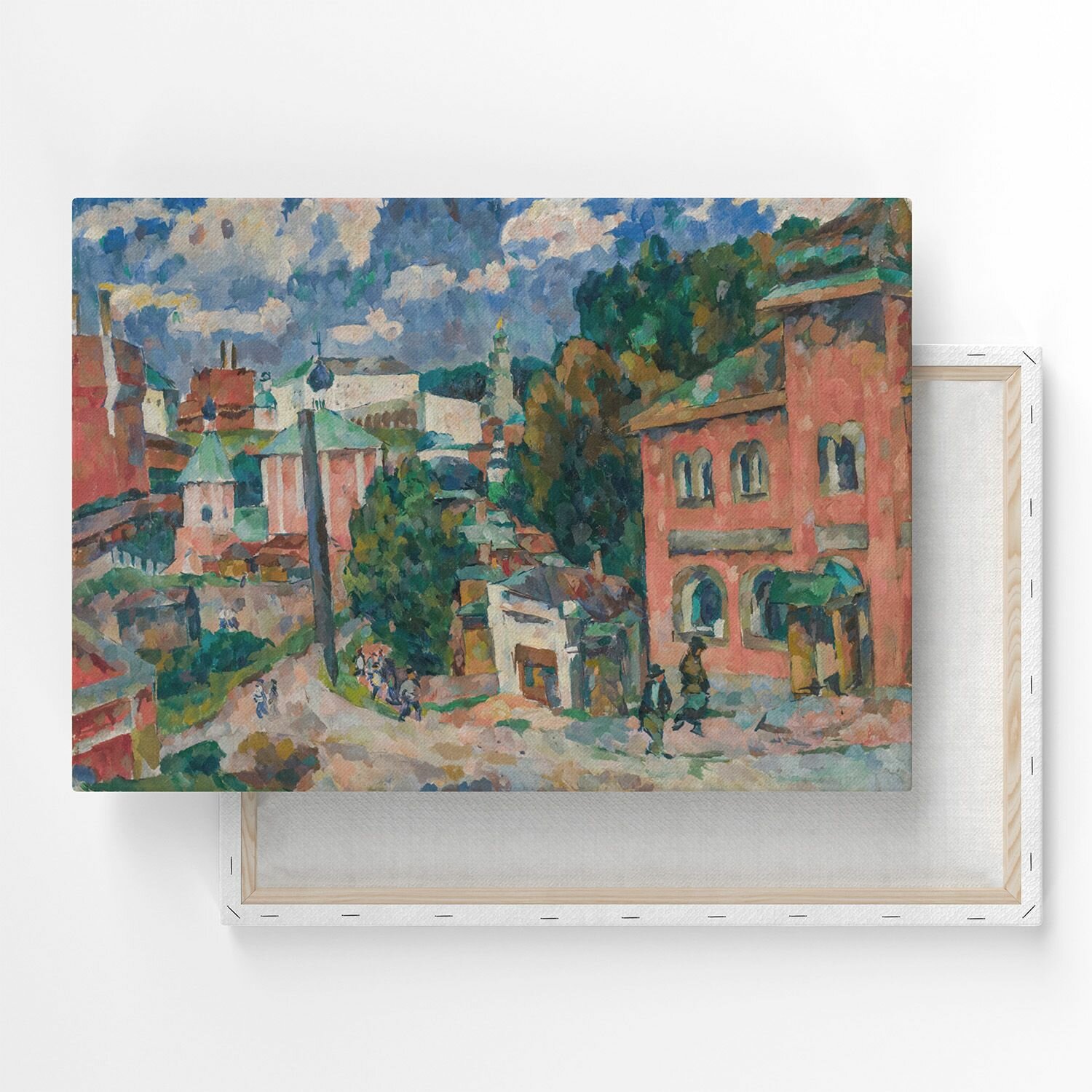 Картина на холсте, репродукция / Аристарх Лентулов - Улица Сергиуса / Размер 30 x 40 см