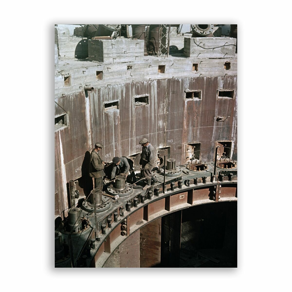 Советский постер, плакат на бумаге / Советские индустриальные / Размер 40 x 53 см