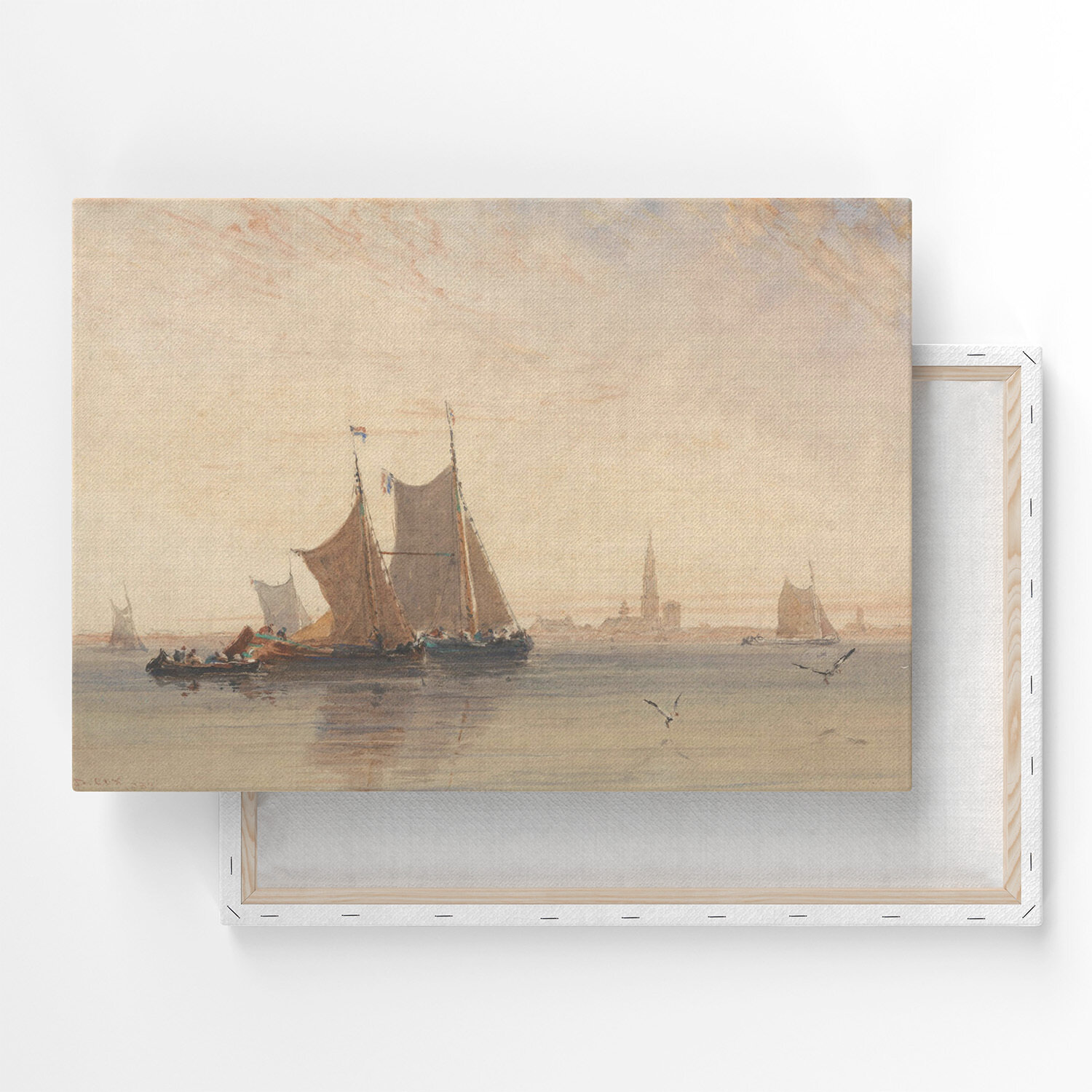 Картина на холсте, репродукция / Дэвид Кокс - Antwerp, Morning / Размер 30 x 40 см