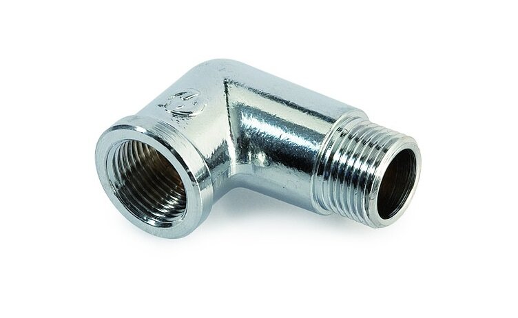 Уголок GF с наружной и внутренней резьбой 1" хром