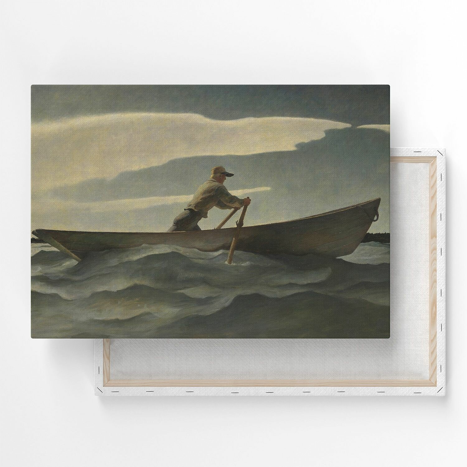 Картина на холсте, репродукция / Уайет Эндрю - The Lobsterman, the Doryman / Размер 40 x 53 см