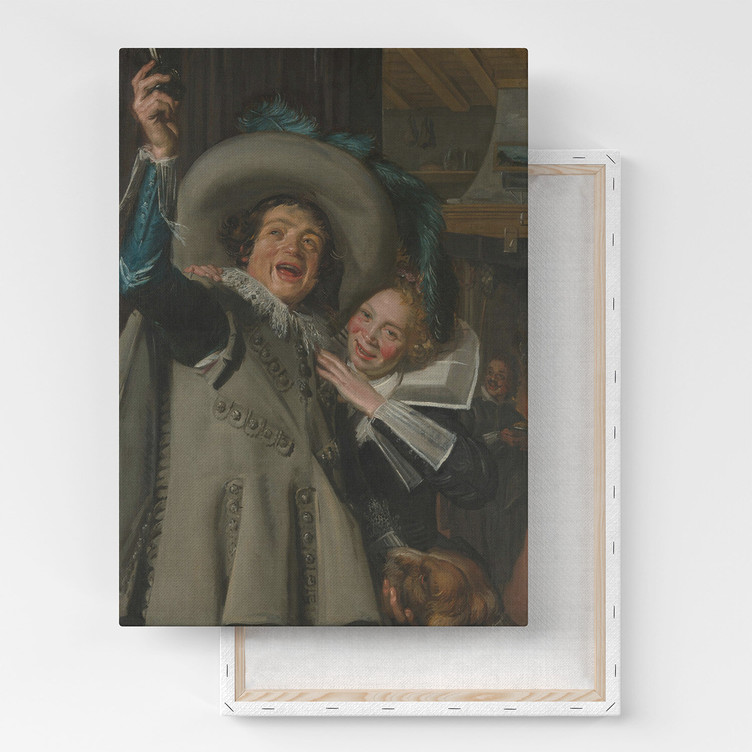 Картина на холсте, репродукция / Франс Халс - Young Man and Woman in an Inn / Размер 30 x 40 см