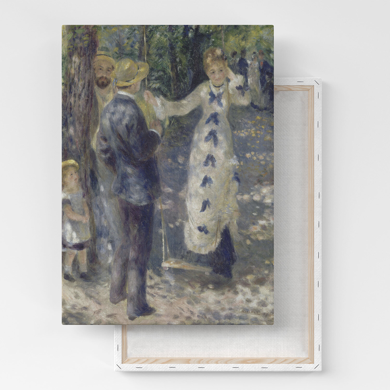 Картина на холсте, репродукция / Ренуар Пьер - Качели / Размер 30 x 40 см