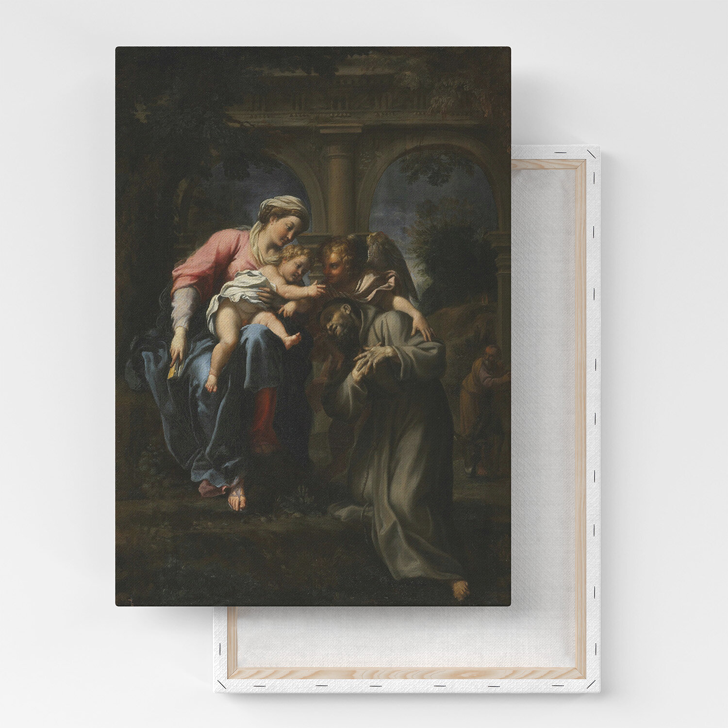 Картина на холсте, репродукция / Аннибале Карраччи - The Vision of Saint Francis / Размер 60 x 80 см