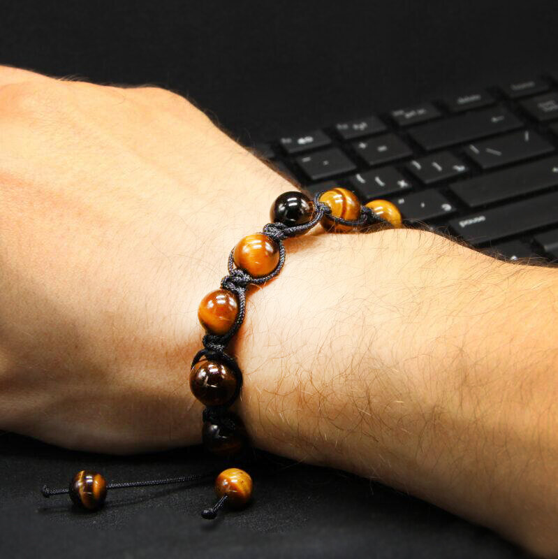 Браслет CosplaYcitY, тигровый глаз