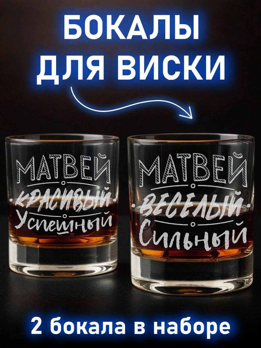 Именной набор для виски Матвей