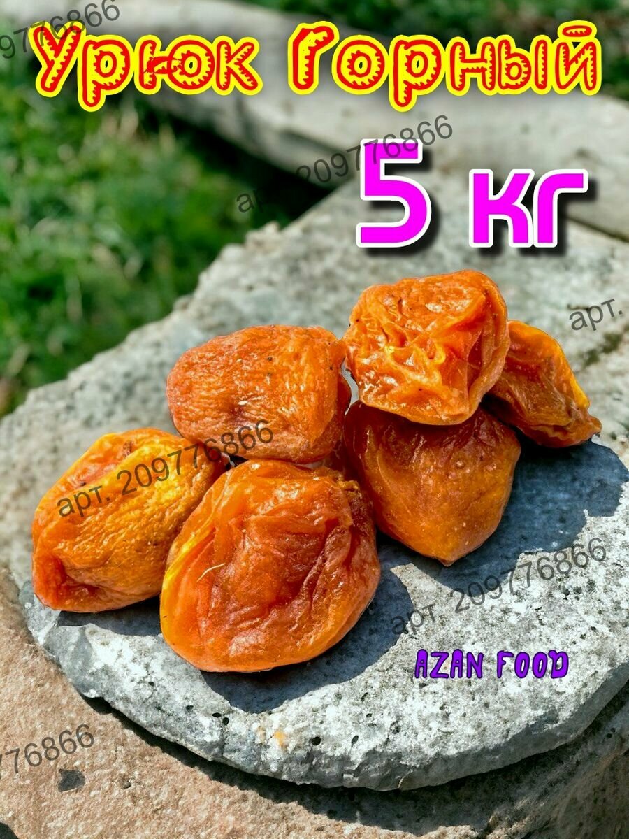 Сухофрукты AzAn Food 5кг/ Урюк горный