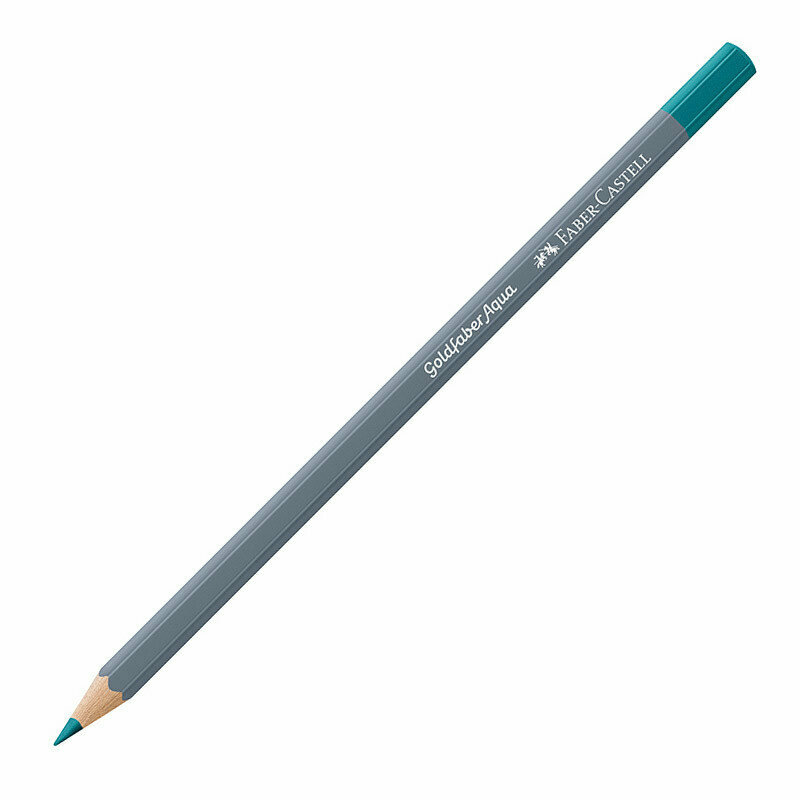 Акварельные карандаши Faber Castell Карандаш акварельный Faber-Castell Goldfaber Aqua, 154 кобальт бирюзовый светлый