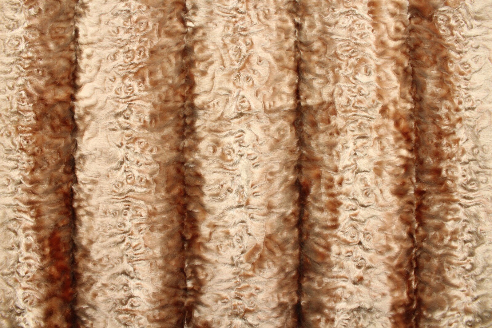 Ткань Мех искусственный каракуль золотисто-кремовый, ш150см, 0,5 м