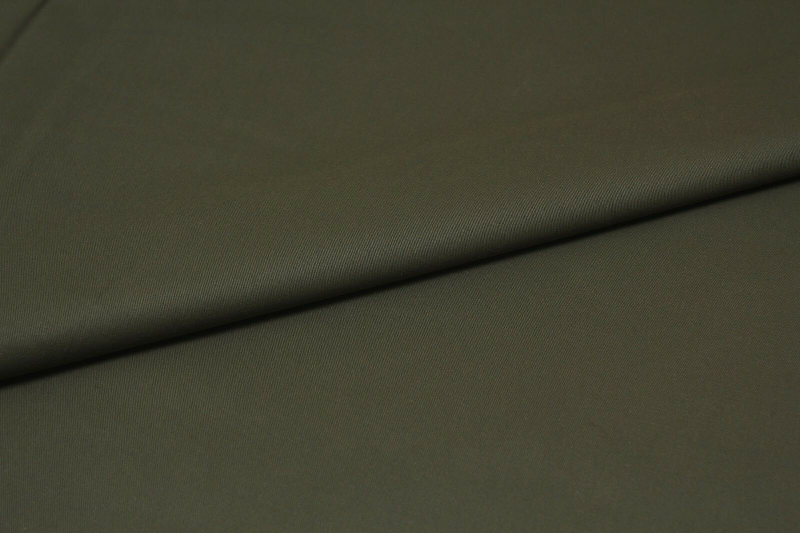 Ткань Хлопок плащёво-курточный цвета хаки, с водоотталкивающей пропиткой , 490 г/пм, ш148см, 0,5 м