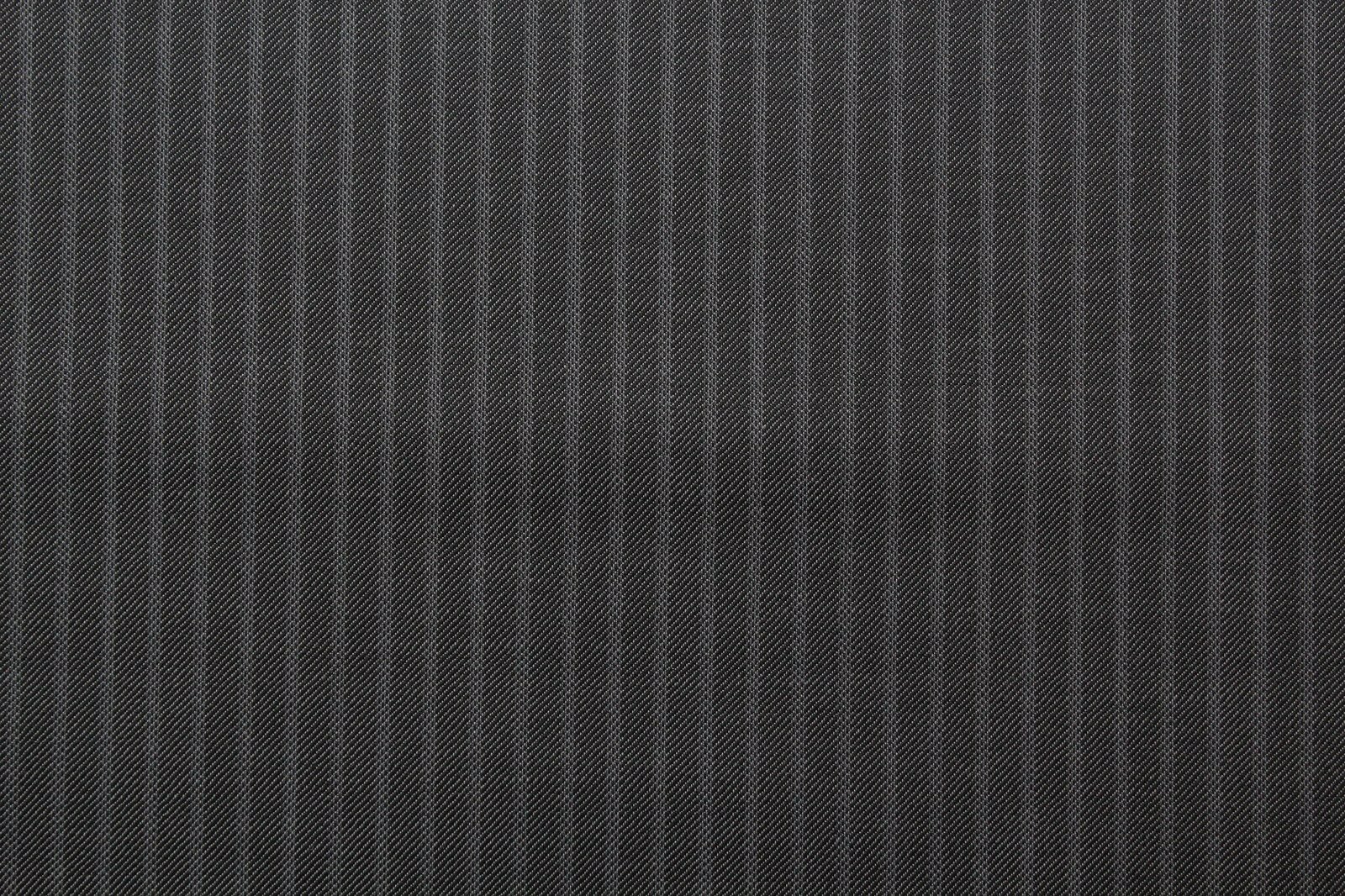 Ткань Шерсть-стрейч костюмная Zegna чёрно-серая в полоску, ш140см, 0,5 м