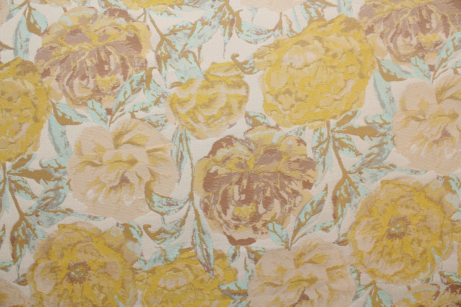 Ткань Жаккард костюмный Gil Sanders горчично-бирюзовый, ш146см, 0,5 м