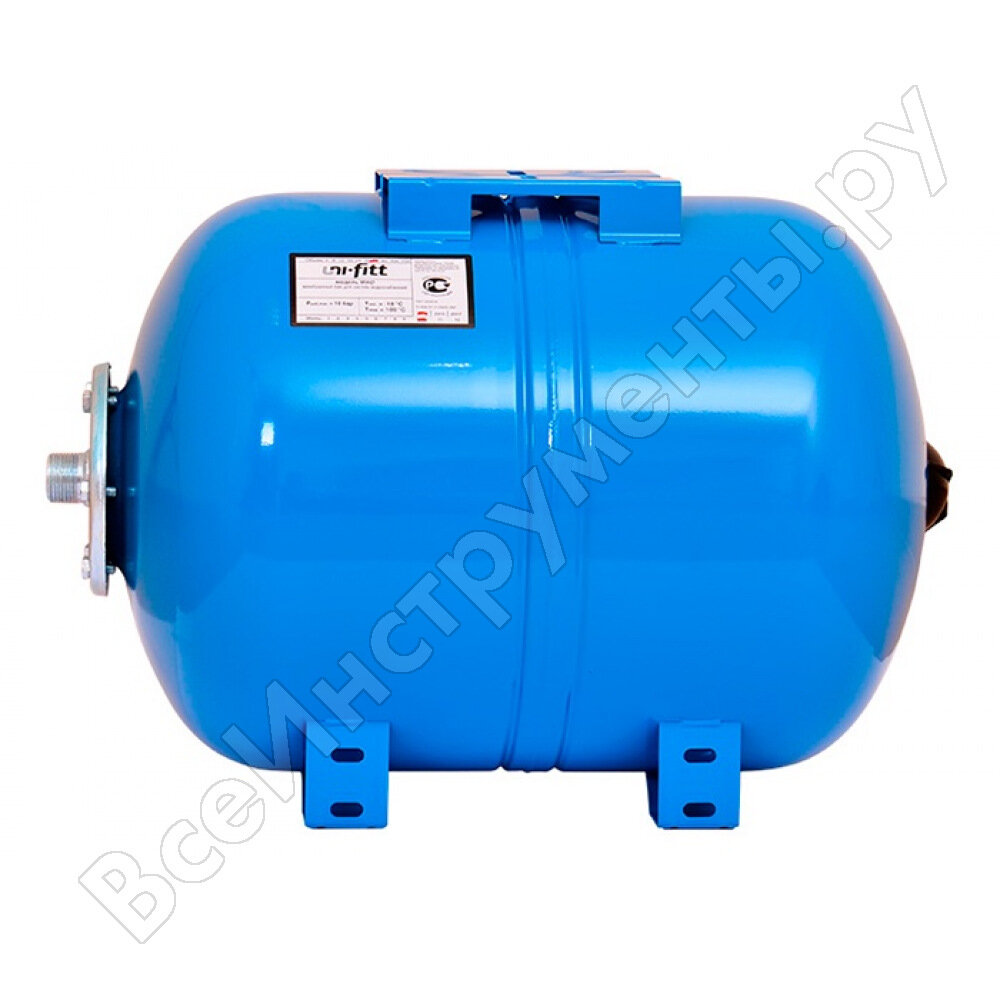 Гидроаккумулятор, Uni-Fitt, расширительный Uni-Fitt бак 80 л, для водоснабжения, горизонтальный WAO80-U