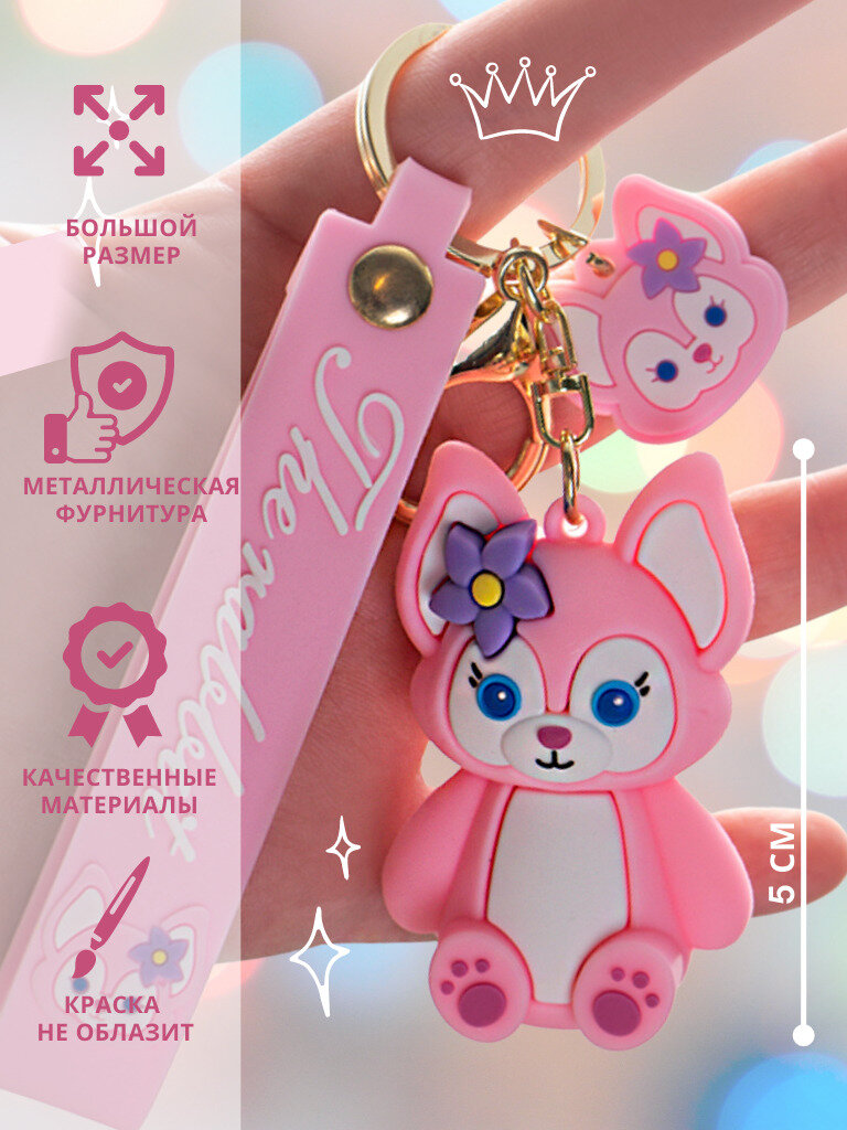 Брелок резиновый игрушка на ключи Хаги Ваги, Стич, Китти, Беззубик, Попа кота, Авакадо, Пикачу, Кеды, Йода, собака