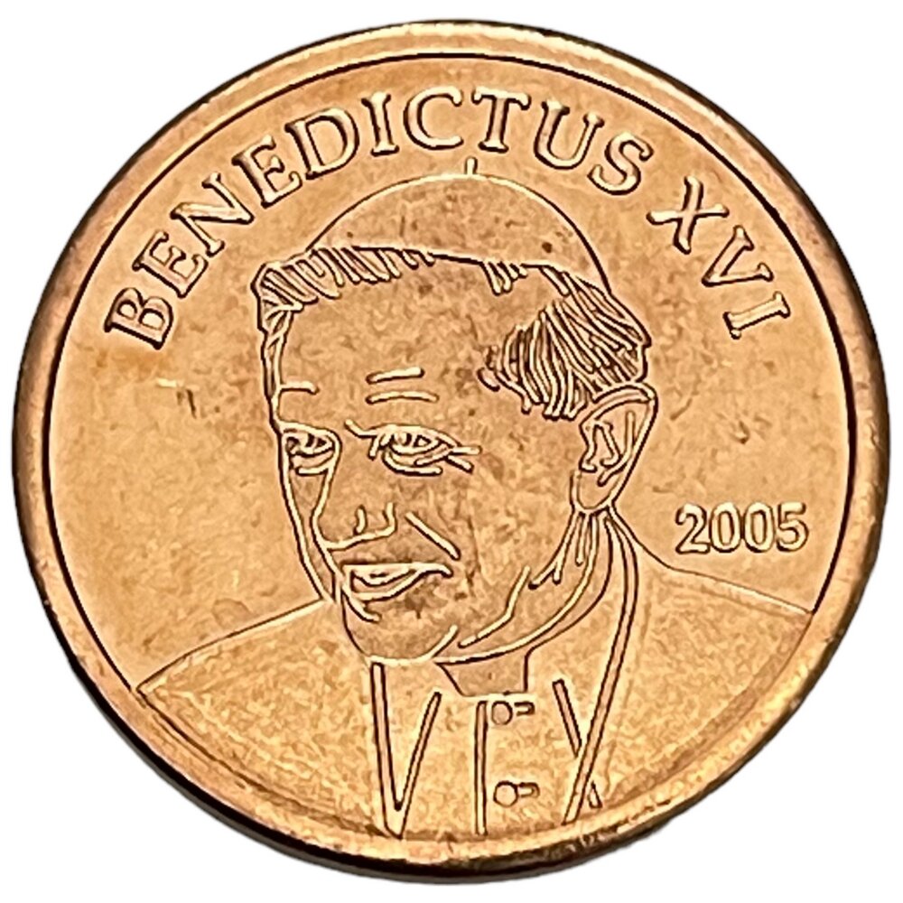 Ватикан 5 евроцентов 2005 г. (Герб Ватикана) Probe (Проба)
