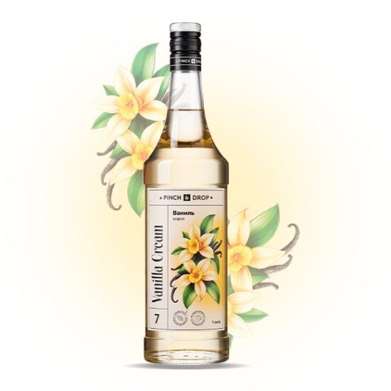 Сироп Pinch&drop Ваниль, стекло, 1л