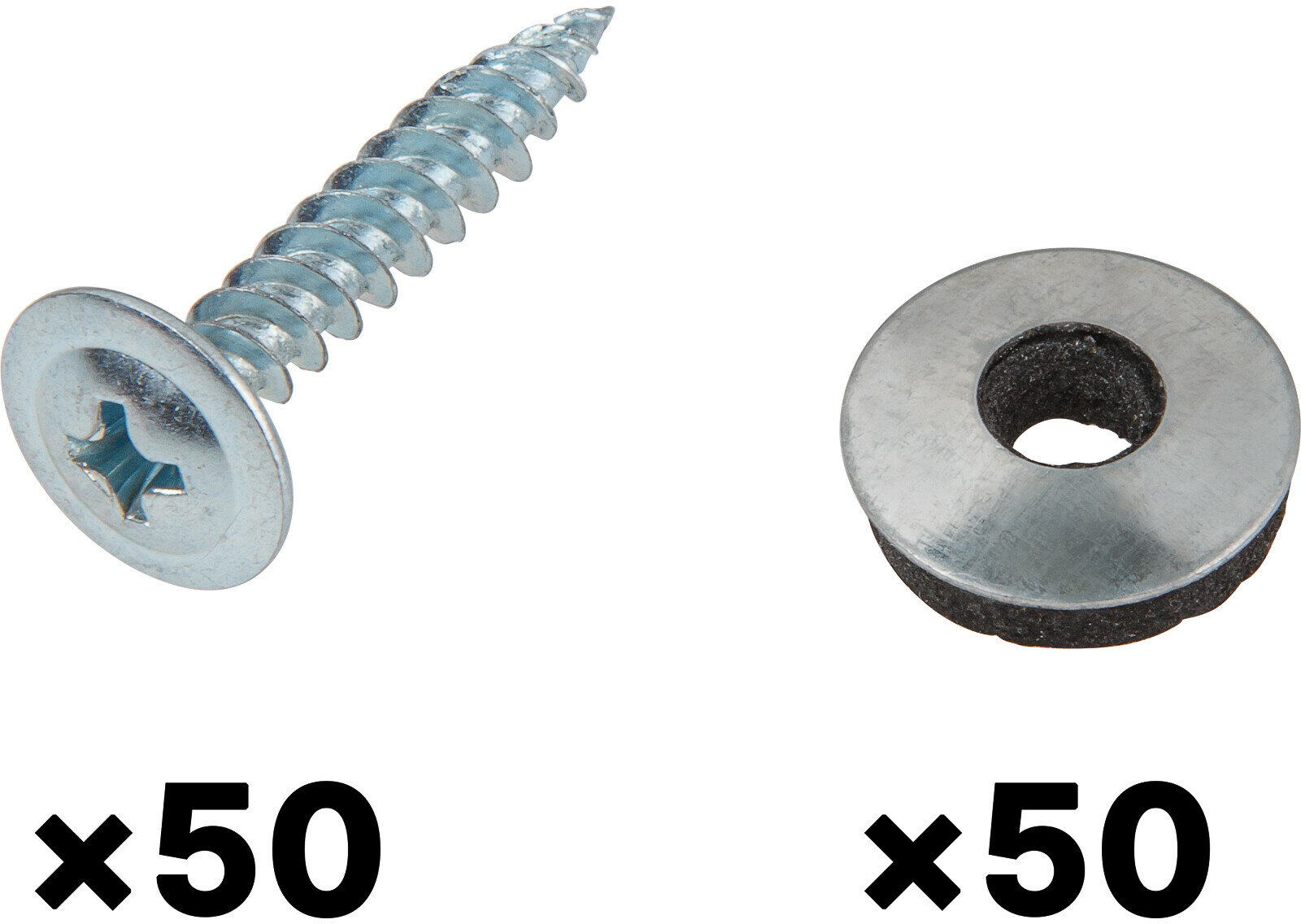 Набор для крепления теплиц STARFIX SMK2-81524-50, деревянный каркас, 50 штук