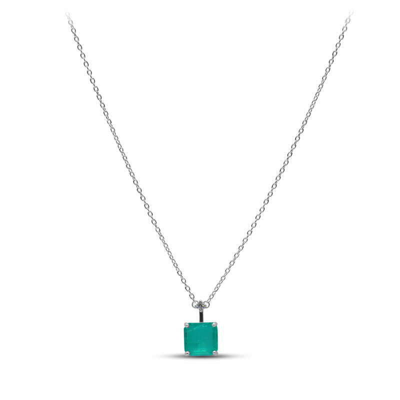 Колье, серебро, 925 проба, фианит