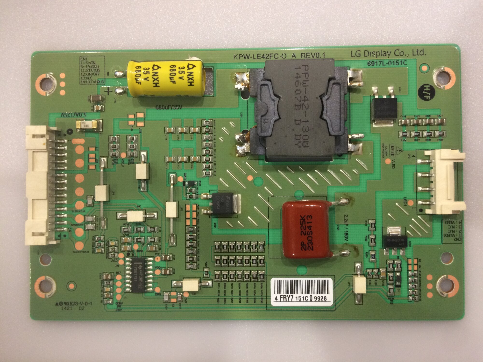 Инвертор (KPW-LE42FC-O REV0.1) для 42PFT5609/60 Б/У с разбора