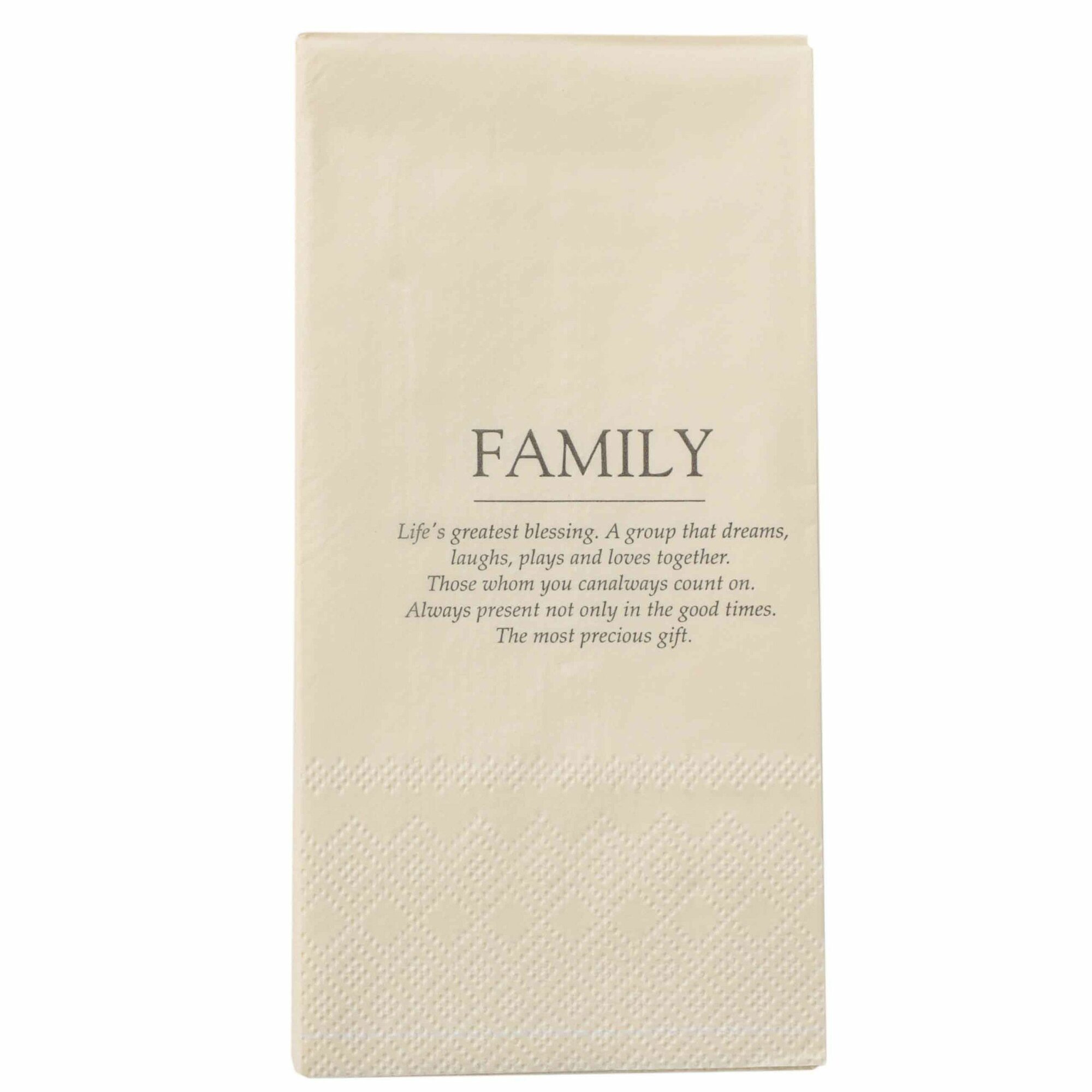 Салфетки бумажные, 33х33 см, 20 шт, прямоугольные, белые, Family, Course, Kuchenland