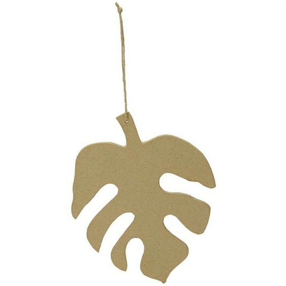 Efco 2633071 Заготовка для декупажа "Лист монстеры", 19 x 15 x 0.3 см