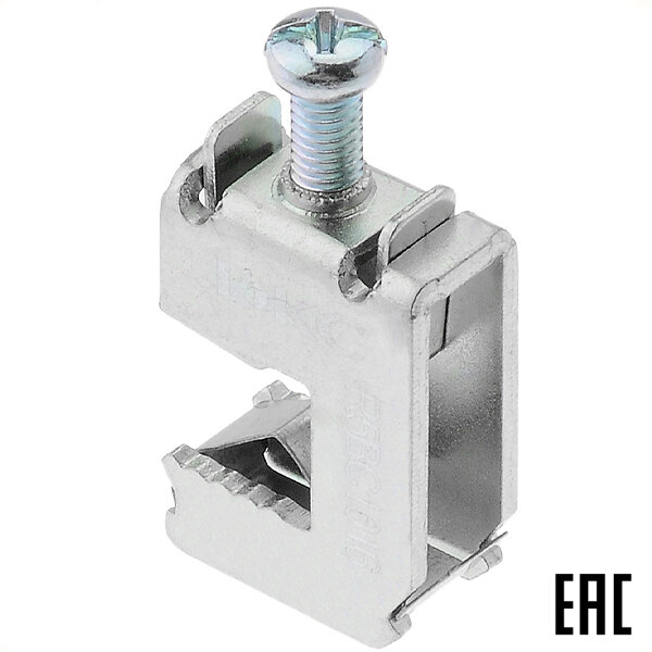 Зажим R5BC1016 на шину 10мм для кабеля 1,5-16мм2 ДКС (10 шт. в наборе)