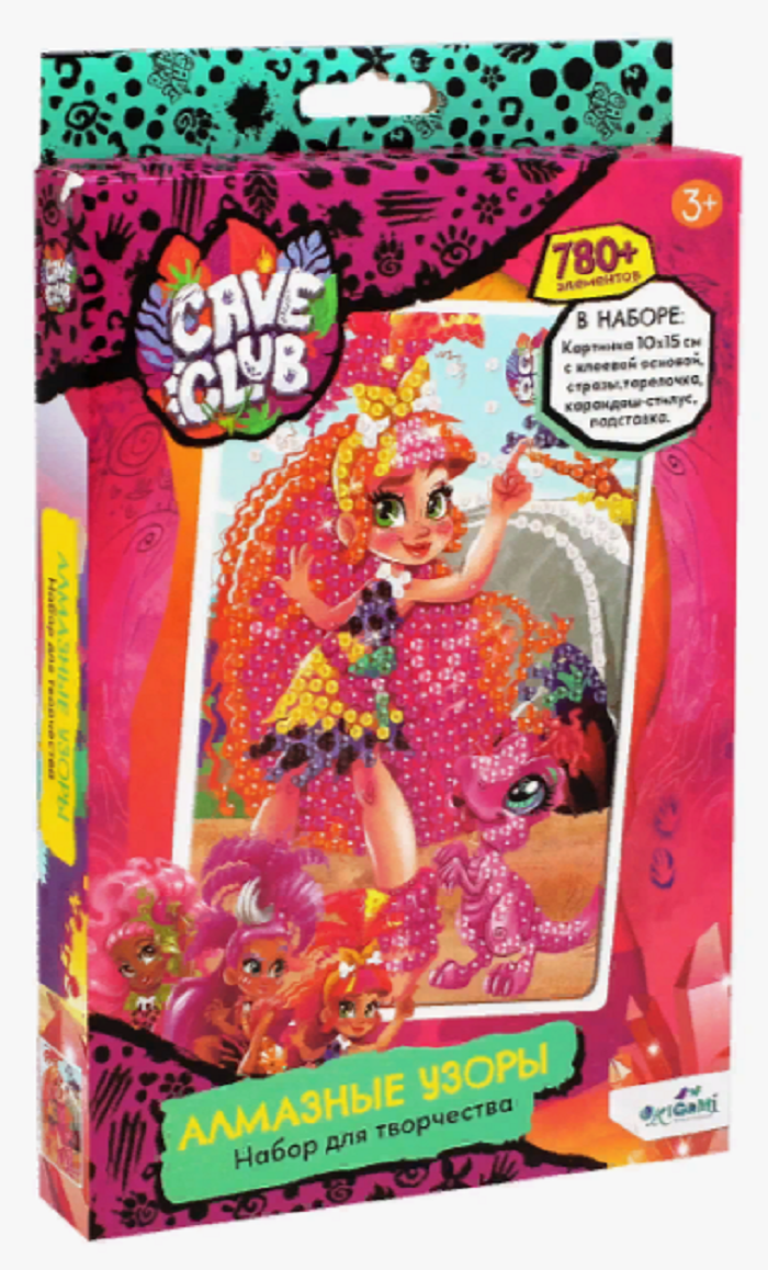 Алмазная живопись Оригами Набор для тв-ва Алмазные узоры Cave Club. Эмберли