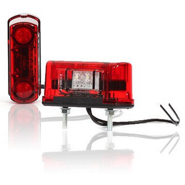 WAS 245 фонарь освещения номерного знака 12v-24v led провод 20cm \universal