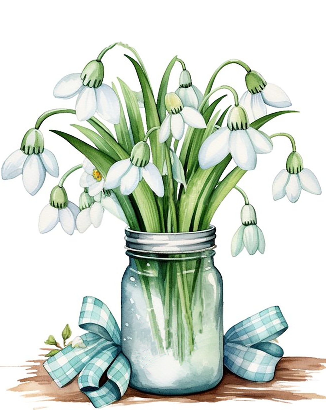 Картина по номерам "Подснежники" 40х50 см, хлопковый холст на подрамнике, акрил, Hobby Home