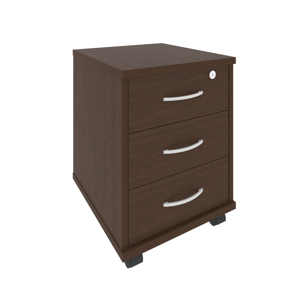 Тумба мобильная с замком RIVA А. ТМ-3 Венге 420*450*556