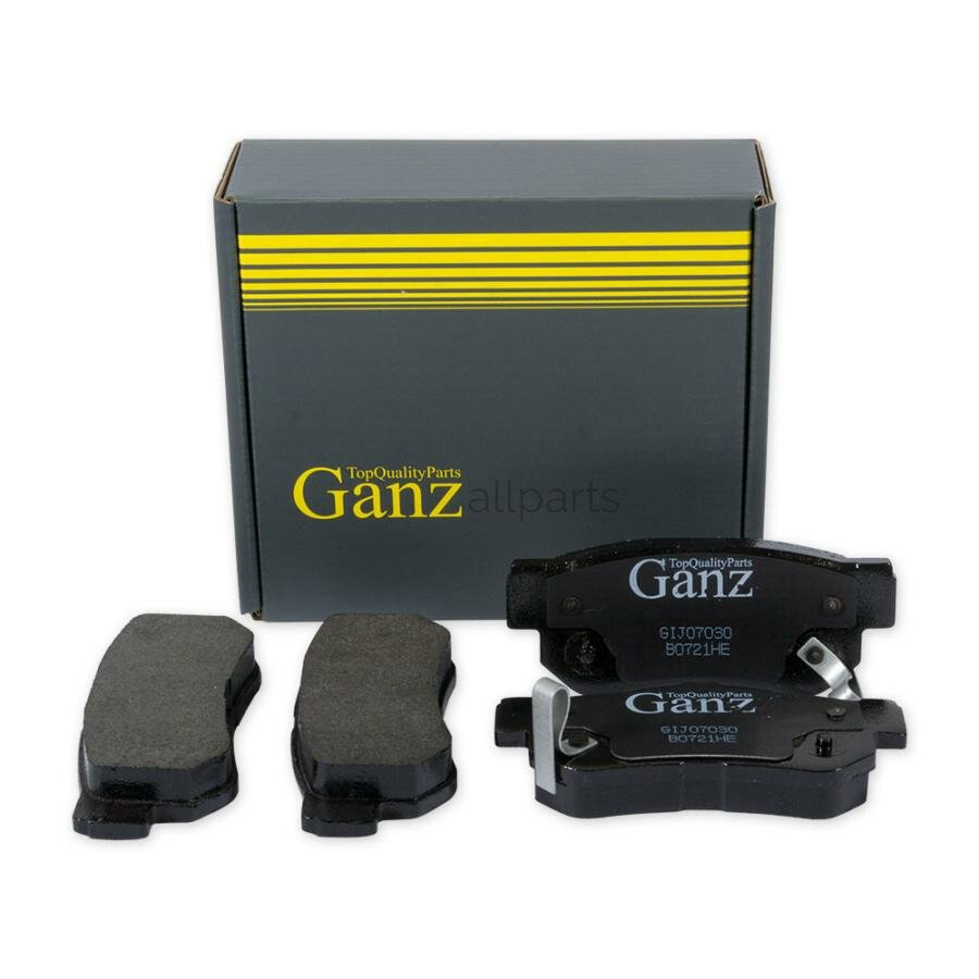 GANZ GIJ07030 Колодки тормозные задние для HYUNDAI GETZ/MATRIX/SANTA FE/SONATA/TUCSON GANZ GIJ07030