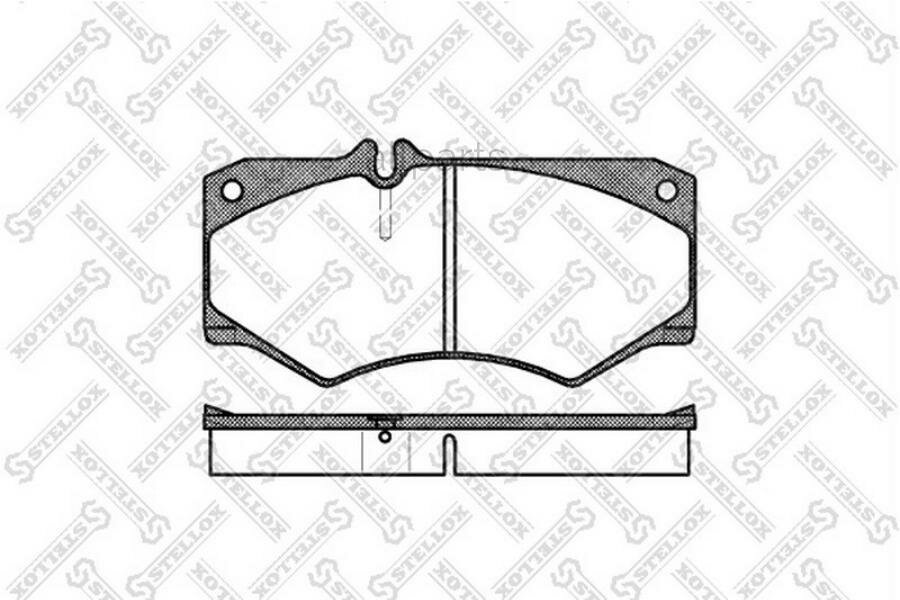 STELLOX 058030SX колодки дисковые ! перед. \MB 207D-510D 77-94