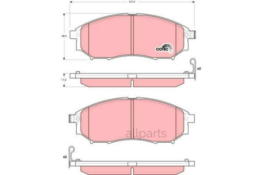 ZF RUSSIA GDB3392 ZFR Колодки передние для NISSAN/INFINITI/RENAULT для Sumitomo ZF Russia GDB3392 ZFR