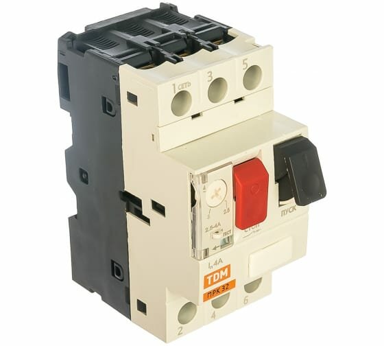 Пускатель ПРК32-4 In=4A Ir=2,5-4A Ue 660В TDM SQ0212-0008
