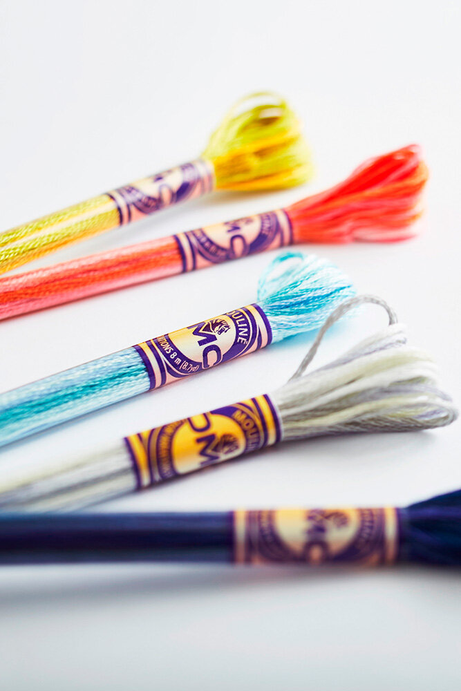 DMC мулине №2 Variation меланж 100% хлопок, нитки для вышивания, длина 8 м цвет №4160 нежно-розовый