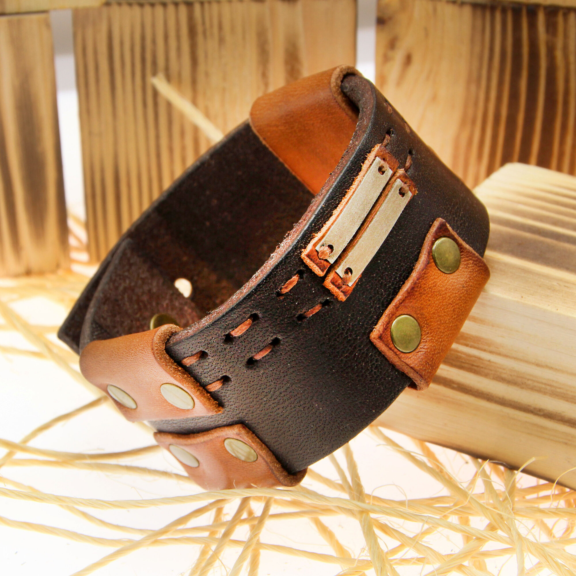 Браслет, кожа