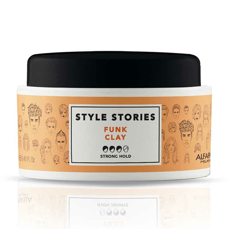 Alfaparf Style Stories Funk Clay Strong Hold Глиняная паста сильной фиксации для эффекта матовых волос 100 мл