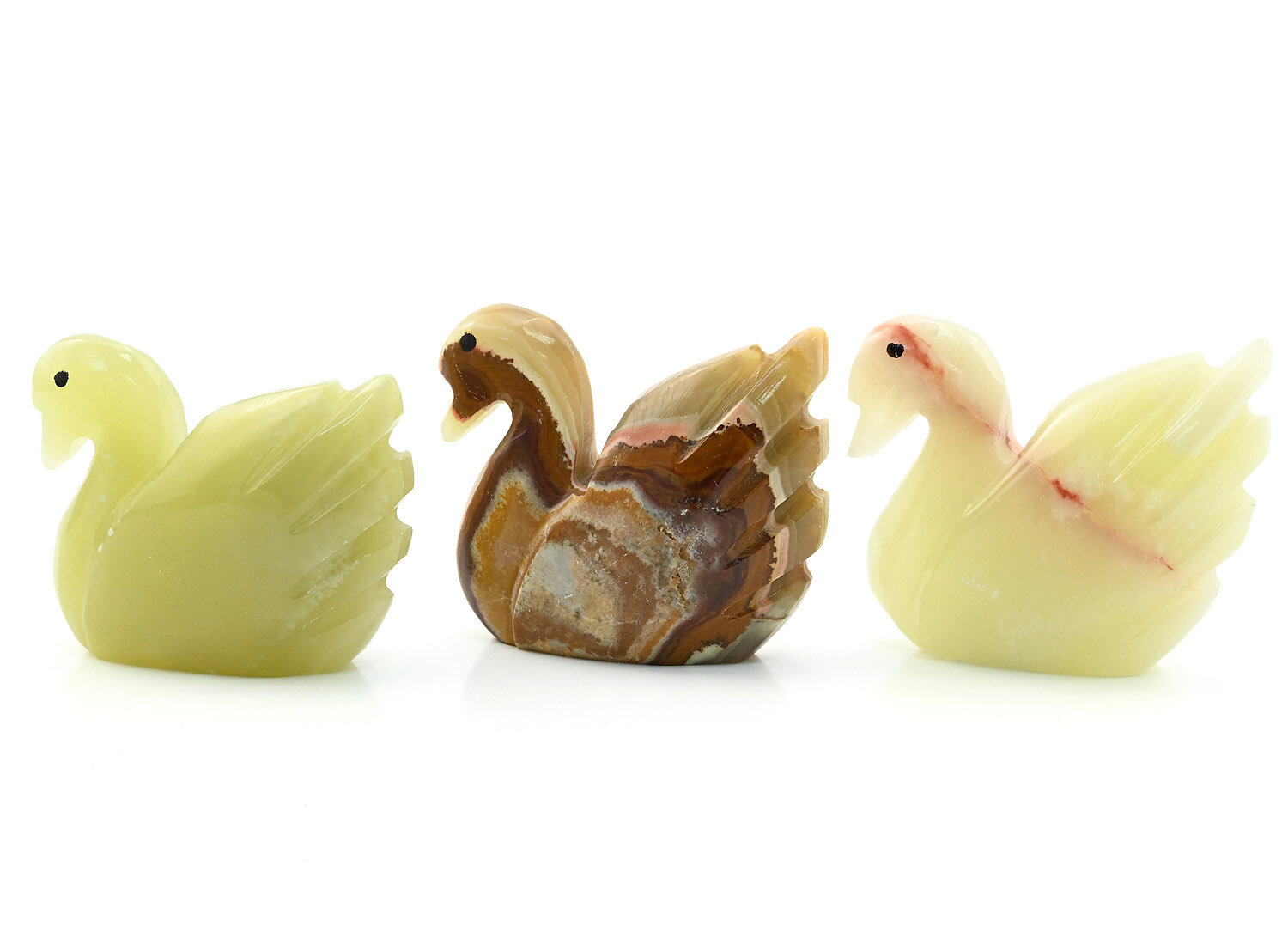 Лебедь из оникса №3 (80*35*75мм) .