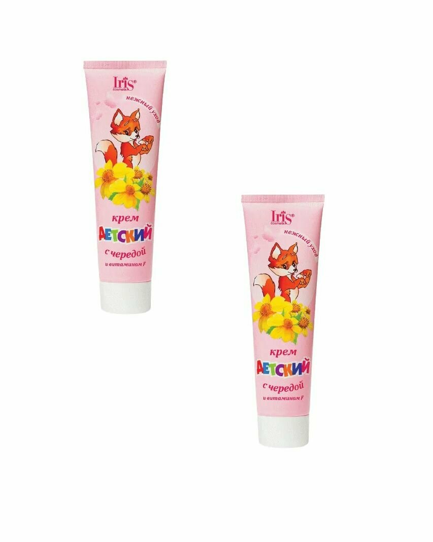 Iris природная аптека Крем Детский с чередой и увлажняющим комплексом туба 100мл, 2 уп