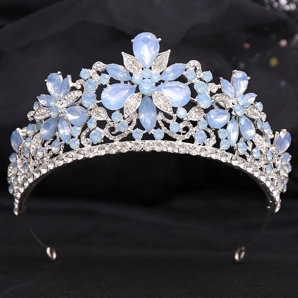 Диадема Opal Blue 4, Кронa из кристаллов