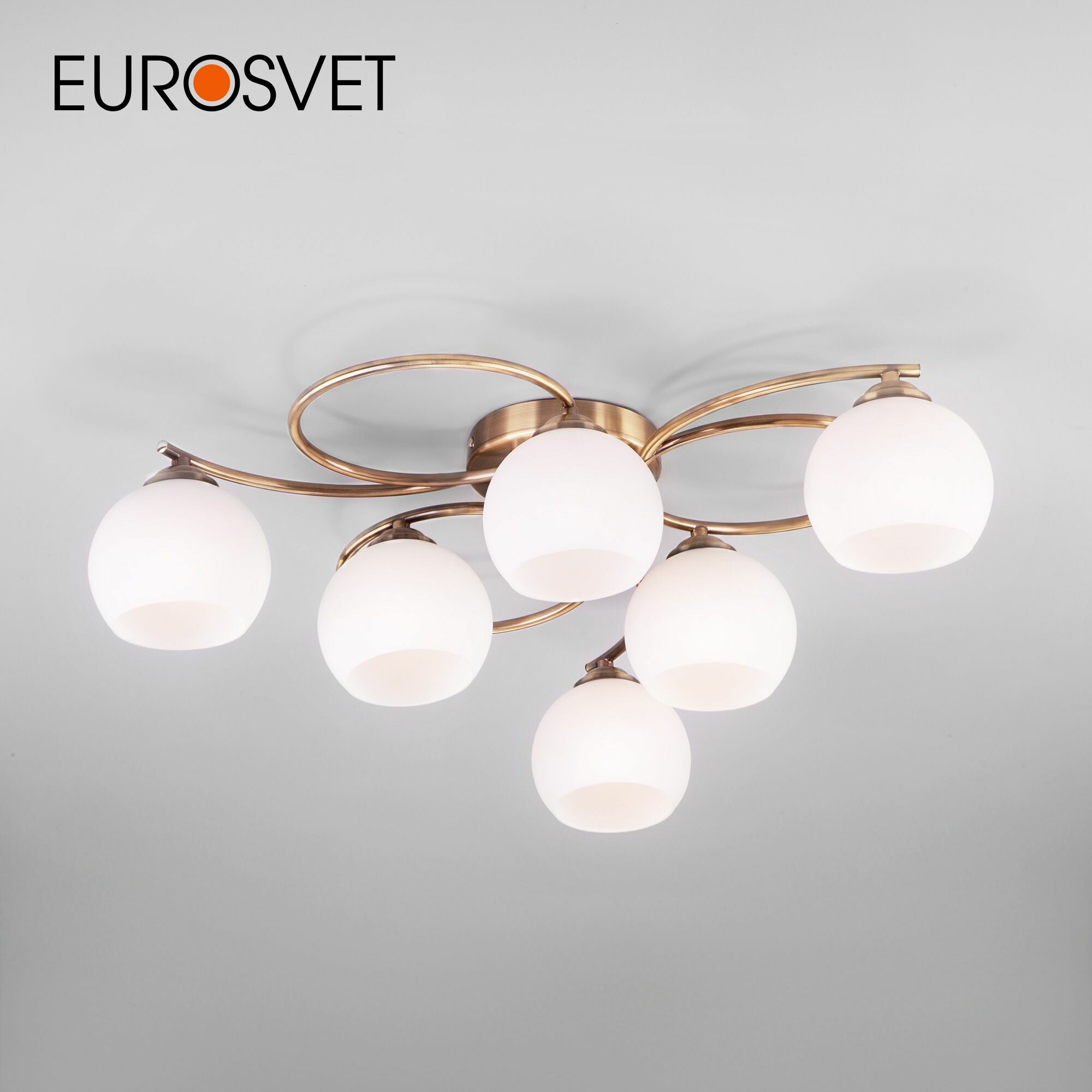 Люстра / Потолочный светильник Eurosvet Alba 30144/6 античная бронза IP20