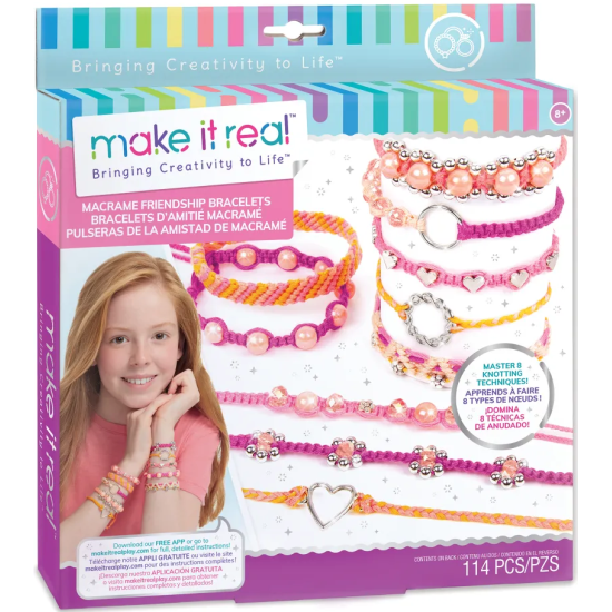 Набор для творчества Make IT Real 1318 Создай свой браслет. Макраме
