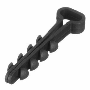 Дюбель-хомут для плоского кабеля 5-8 мм черный (100 шт.)