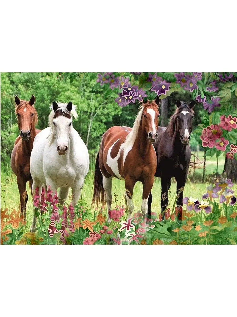 Набор для вышивания бисером 38*48 см