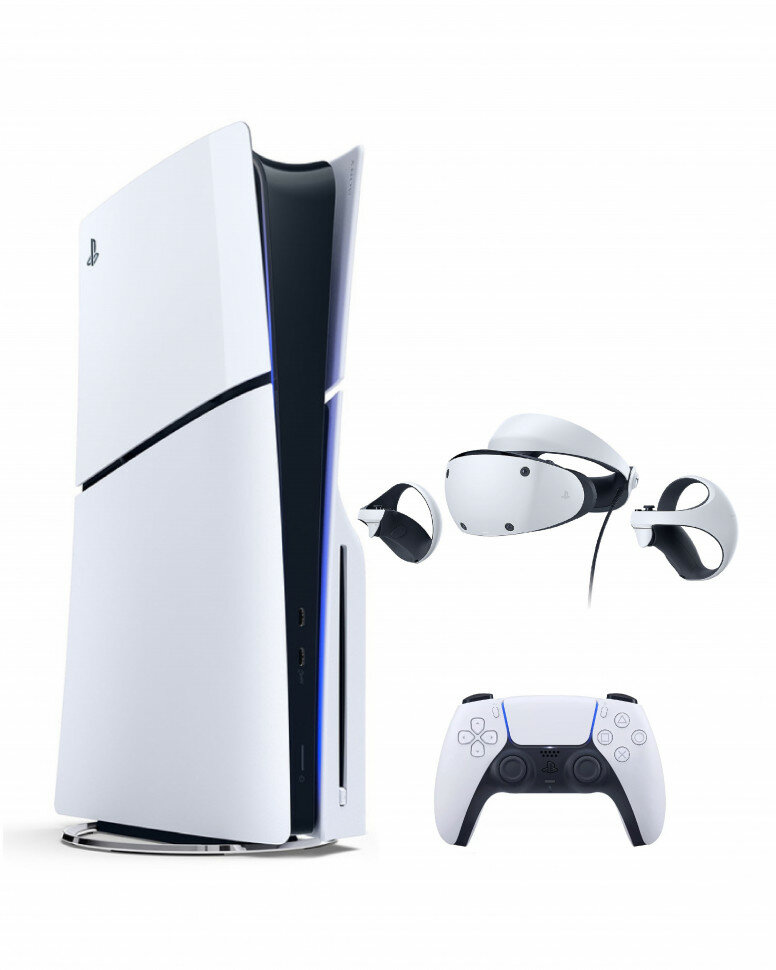 Игровая приставка Sony PlayStation 5 1 TB (slim)+Шлем Sony Playstation VR 2