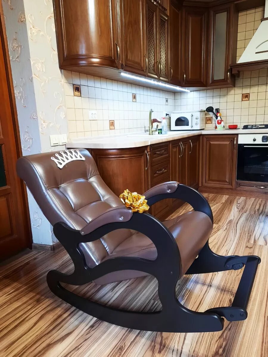 Кресло качалка взрослое Feeria Lux